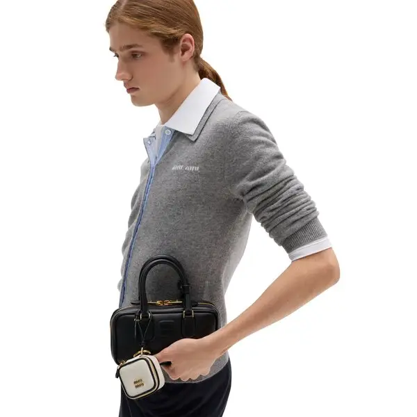 Miu Miu Arcadie Leather Mini-bag - Black