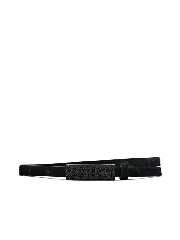L'Agence Haven Belt - Black Embellished