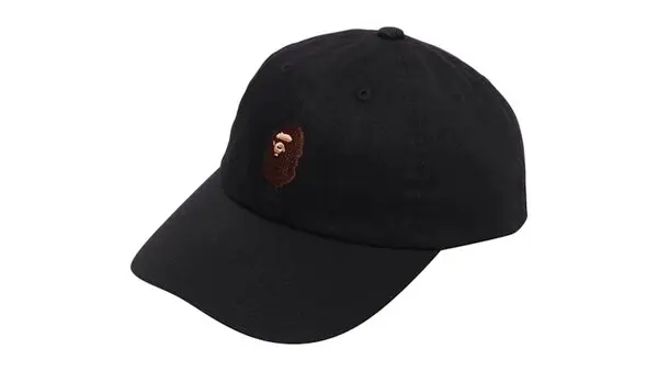 BAPE Ape Head Panel Cap - Black