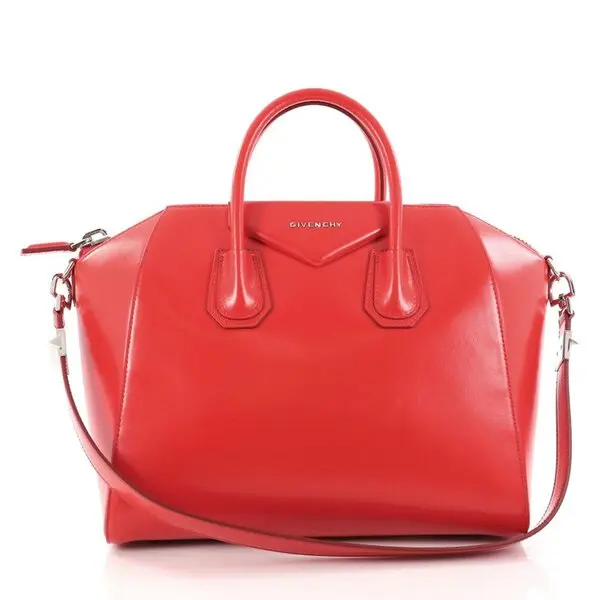 Givenchy Antigona Glazed Medium Tote - Red