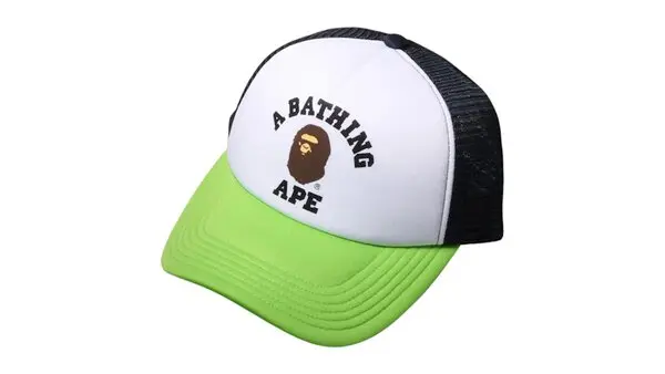 BAPE College Mesh Cap - Green