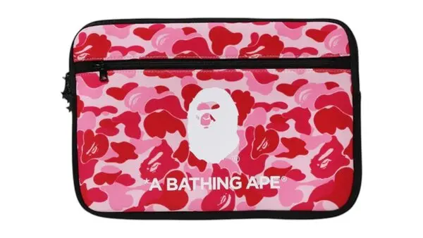A BATHING APE Abc Camo 13 Inch Pc Case - Pink