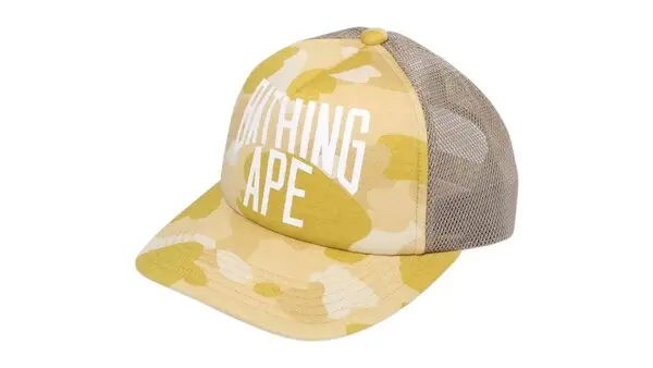 BAPE Camo Nyc Logo Cap - Yellow