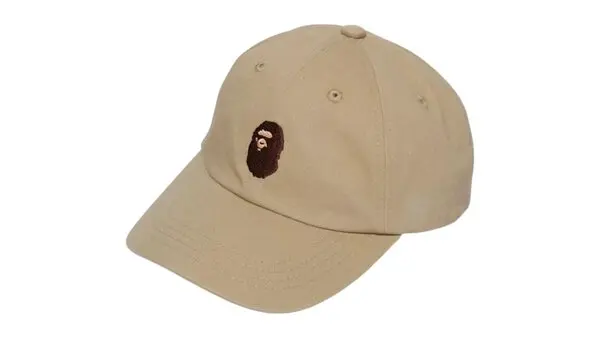 BAPE Ape Head Panel Cap - Beige