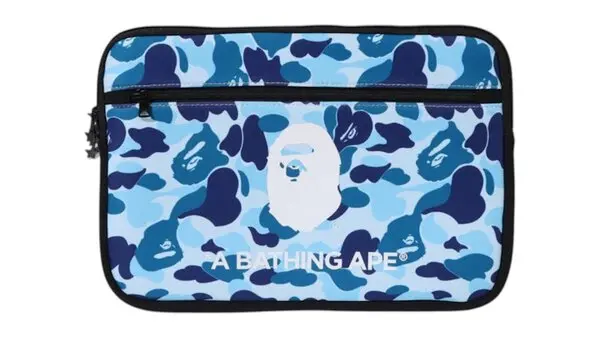 A BATHING APE Abc Camo 13 Inch Pc Case - Blue