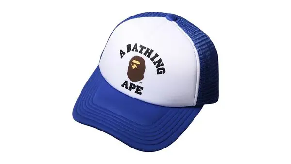 BAPE College Mesh Cap - Blue