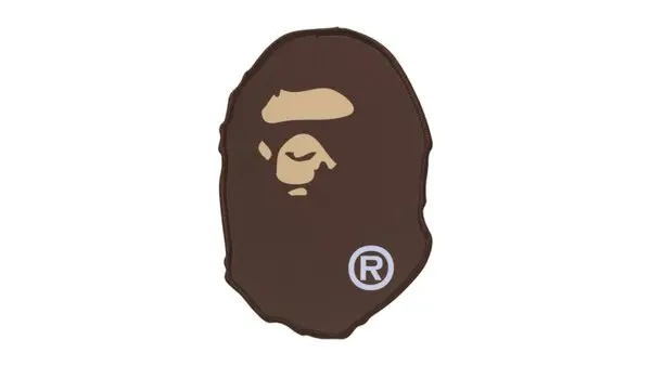 A BATHING APE Ape Head Mouse Pad - Brown