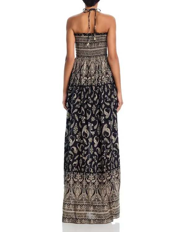 Veronica Beard Ayanna Printed Maxi Dress - Black Multi