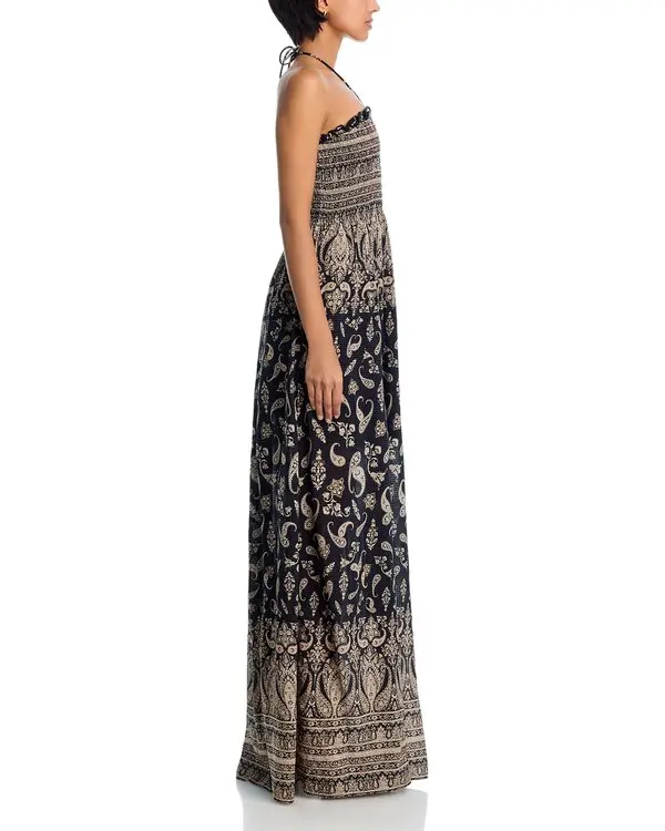 Veronica Beard Ayanna Printed Maxi Dress - Black Multi
