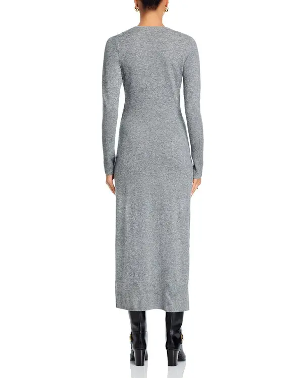 Veronica Beard Salomez Merino Wool & Cashmere Midi Dress - Medium Heather