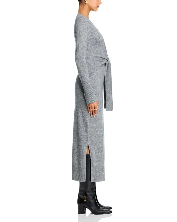 Veronica Beard Salomez Merino Wool & Cashmere Midi Dress - Medium Heather