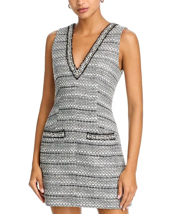 Veronica Beard Odele Embellished Mini Dress