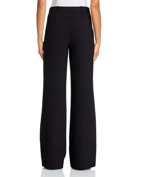Veronica Beard Tonelli Wide Leg Trousers - Black