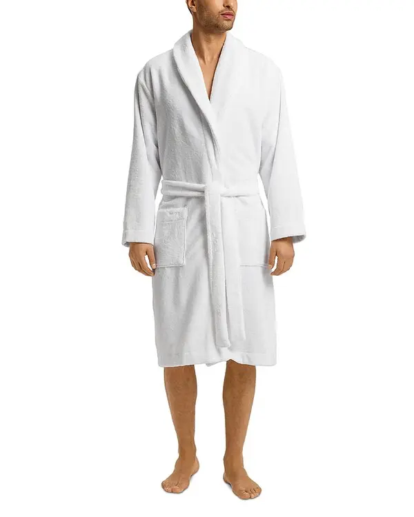Hanro Plush Terry Velour Robe - White