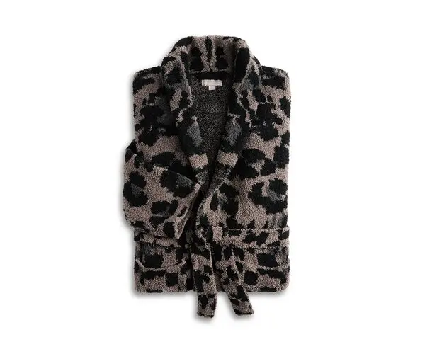 Barefoot Dreams Cozychic Exploded Leopard Robe Exclusive
