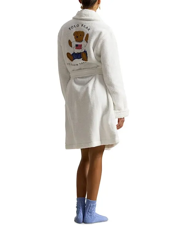 Polo Ralph Lauren Back Polo Bear Wrap Robe - American Flag Bear