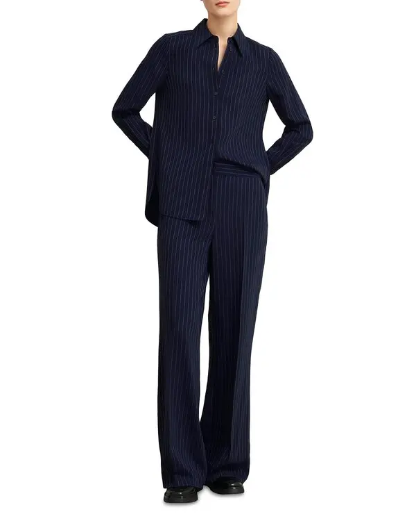 HOBBS LONDON Hadley Pinstripe Trousers