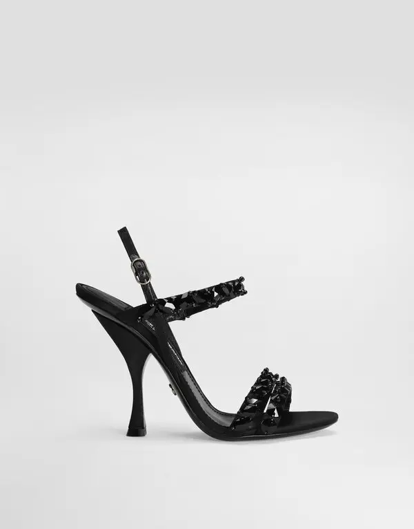 Dolce & Gabbana Keira 2.0 Rhinestone-embroidered Sandals