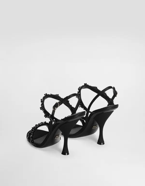 Dolce & Gabbana Keira 2.0 Rhinestone-embroidered Sandals