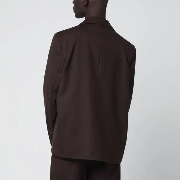 Séfr Seydou Wool Blend Twill Jacket - Brown