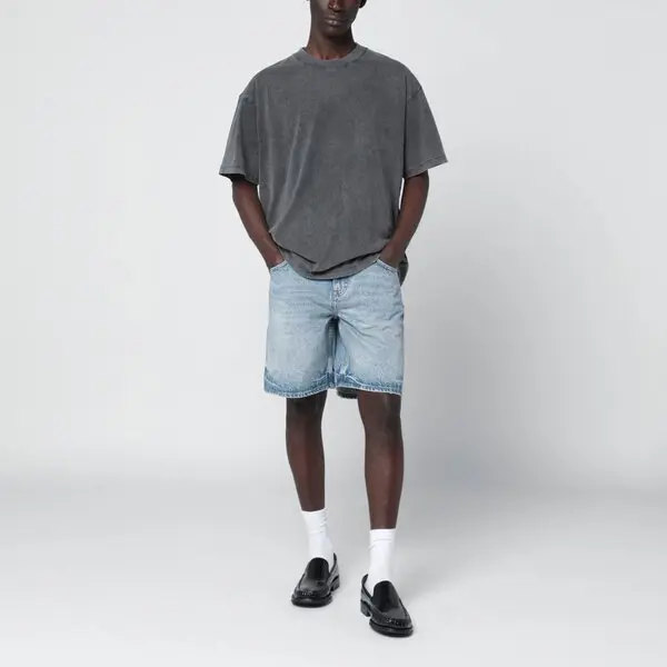REPRESENT Light Wash Denim Bermuda Shorts