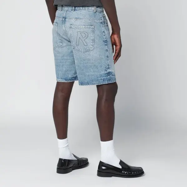REPRESENT Light Wash Denim Bermuda Shorts
