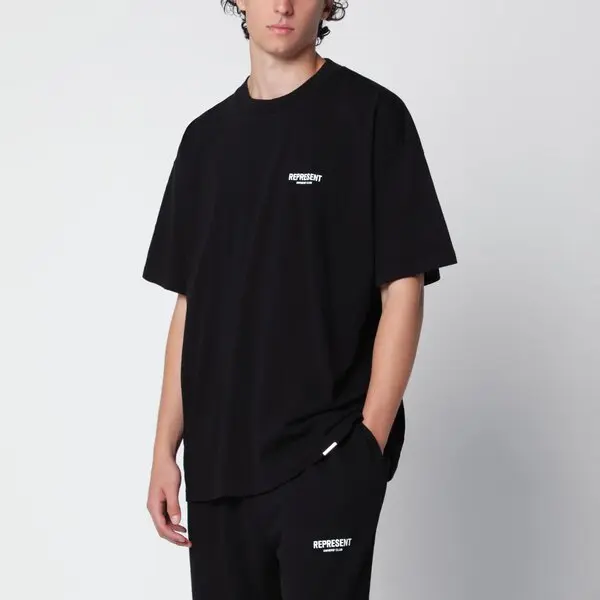 REPRESENT Cotton T-shirt With Logo - Black