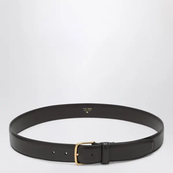 THE ROW Leather Belt With Buckle - Brown