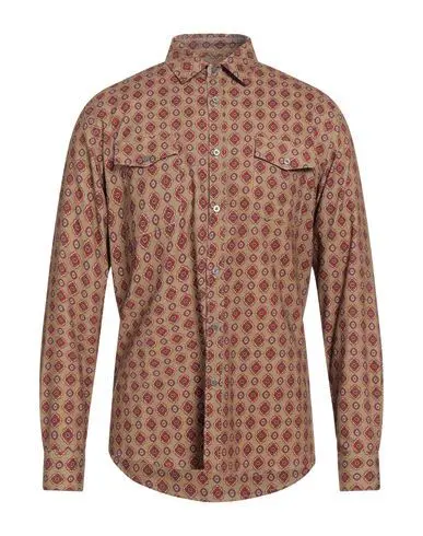 DANIELE ALESSANDRINI Shirt Khaki Size Cotton - Beige