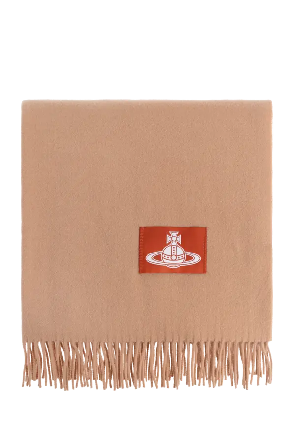 VIVIENNE WESTWOOD Wool Scarf - Beige