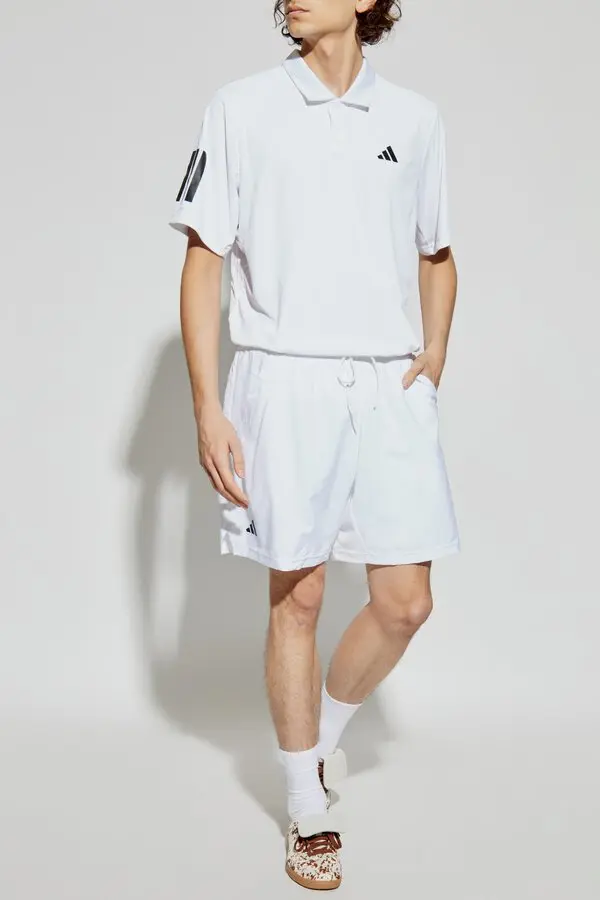 Adidas Logo-printed Shorts - White