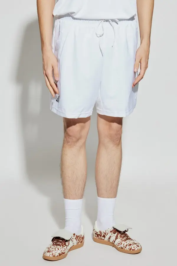 Adidas Logo-printed Shorts - White