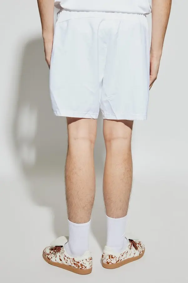 Adidas Logo-printed Shorts - White
