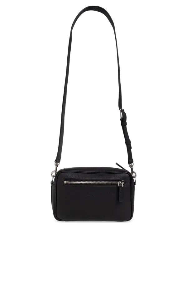 Balenciaga Leather Credit Shoulder Bag
