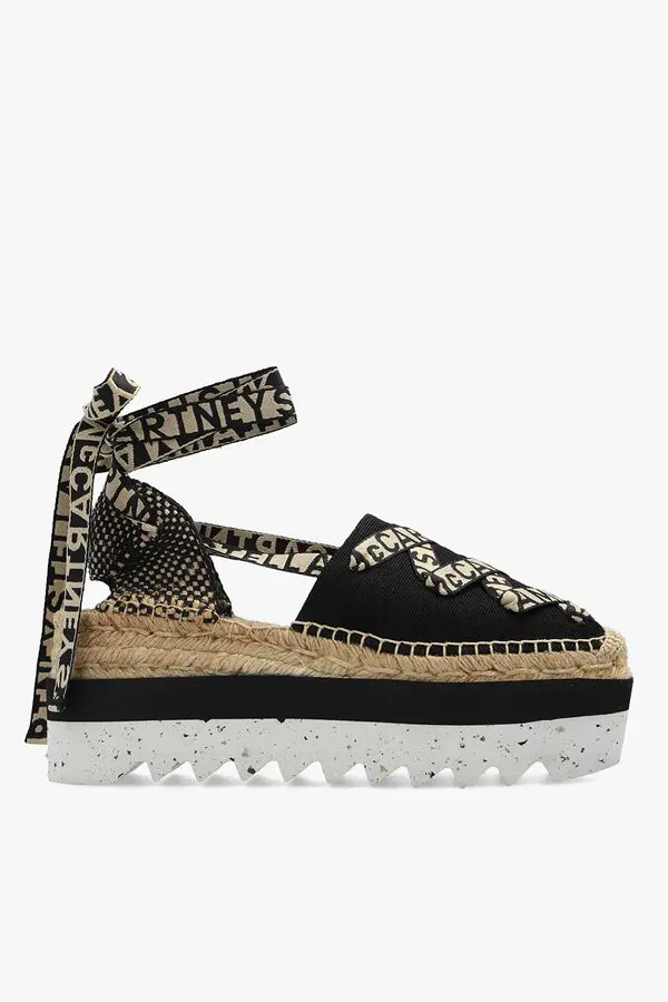 Stella McCartney Gaia’ Platform Espadrilles - Black