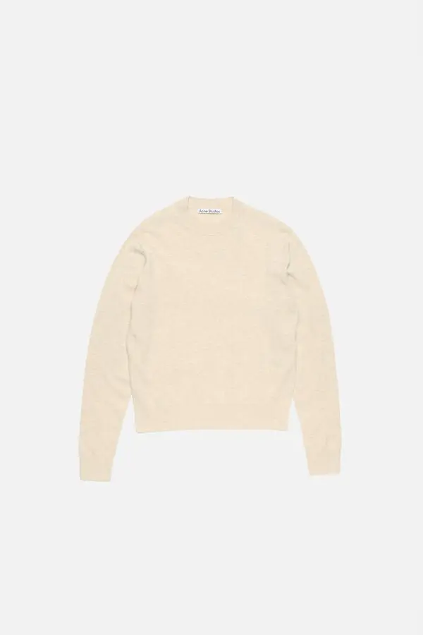 Acne Studios Crewneck Jumper Yak Wool - Oatmeal Melange