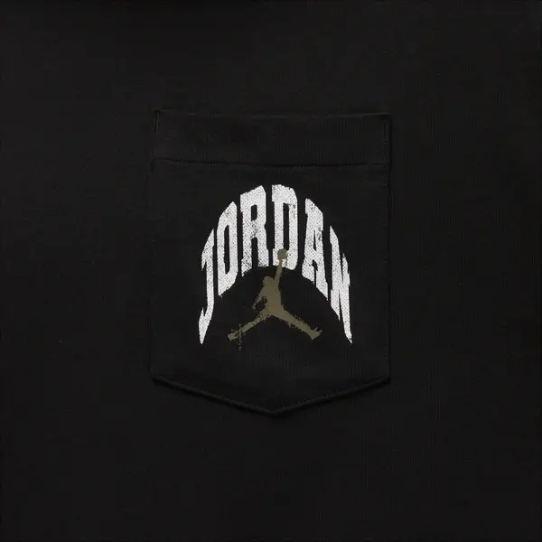 JORDAN Brooklyn Long-sleeve Pocket Crew Neck - Black
