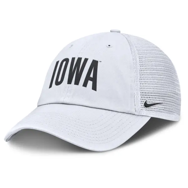 Nike Iowa Primetime Campus Club College Trucker Adjustable Hat - White