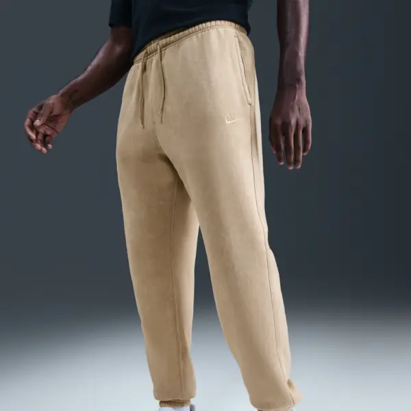 Nike Sportswear Club Washed Cuffed Fleece Pants - Brown