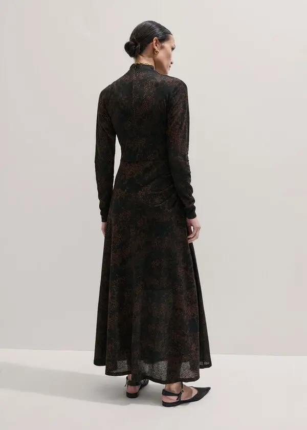ME+EM Moonlight Snake Print Maxi Dress + Slip