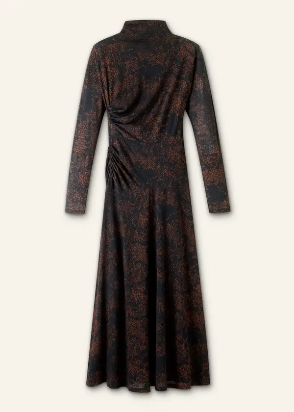 ME+EM Moonlight Snake Print Maxi Dress + Slip