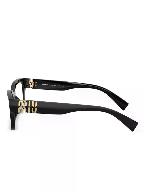 Miu Miu Square Frame Glasses - Black
