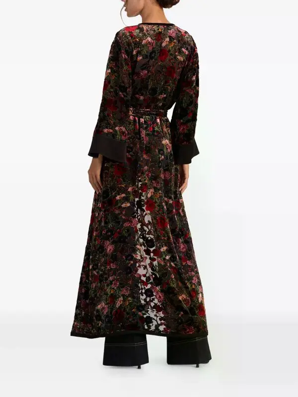 Alice + Olivia Floral Print Belted Robe