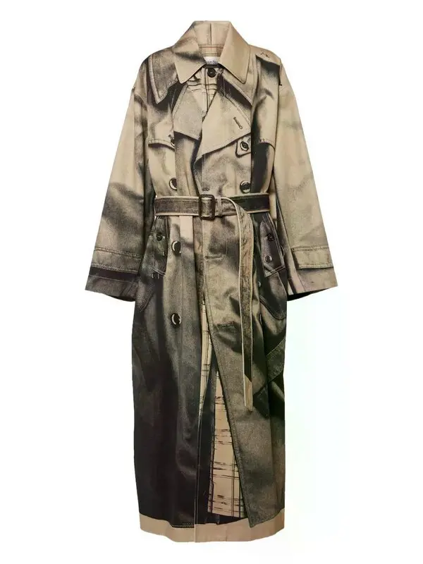 JEAN PAUL GAULTIER Trompe-l'oeil Belted Trench Coat