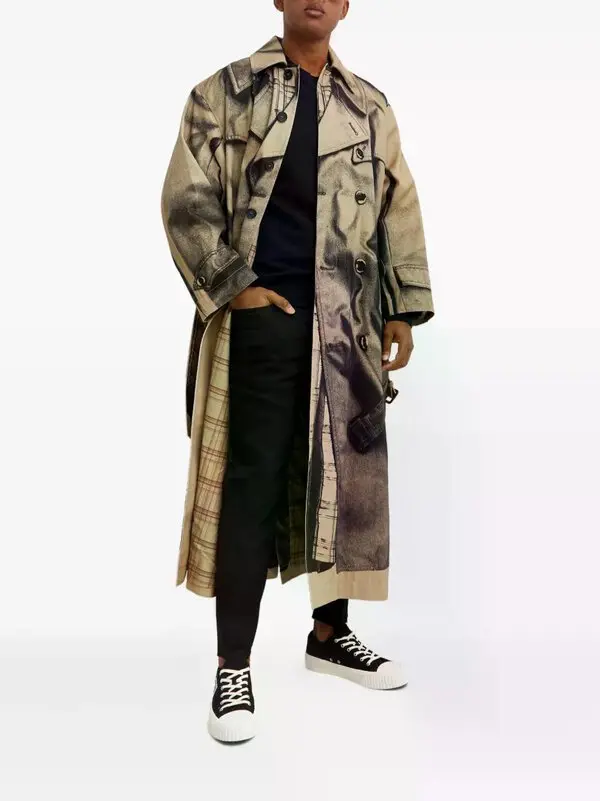 JEAN PAUL GAULTIER Trompe-l'oeil Belted Trench Coat
