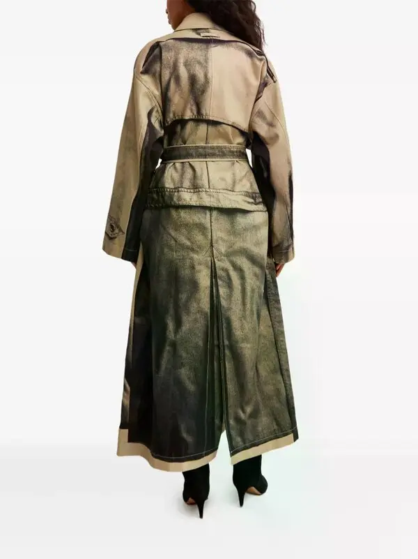 JEAN PAUL GAULTIER Trompe-l'oeil Belted Trench Coat