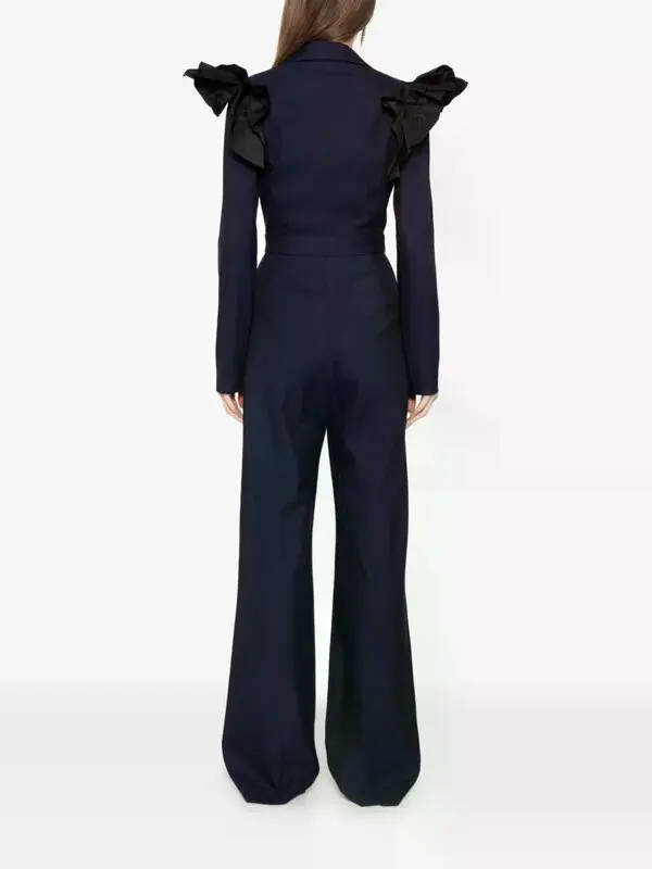 SAIID KOBEISY Ruffled Jumpsuit - Blue