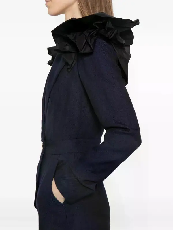 SAIID KOBEISY Ruffled Jumpsuit - Blue