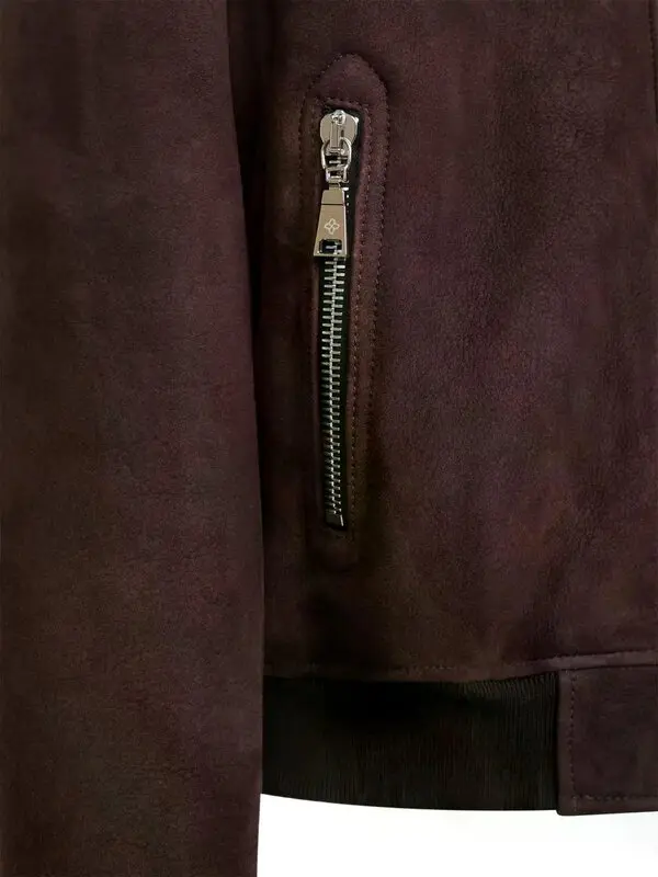 Tagliatore Shearling-collar Bomber Jacket