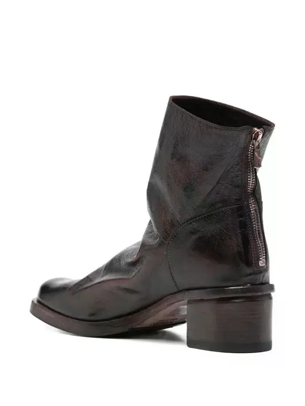 SHOTO 40mm Leather Ankle Boots